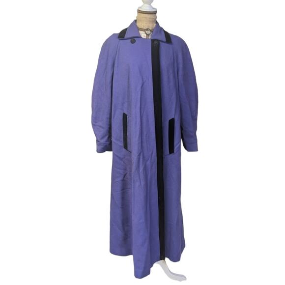Pappagallo | Jackets & Coats | Vintage Pappagallo Purple Wool Trench ...